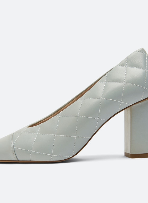 UTERQUE::우테르케 민트 퀄팅 하이힐 슈즈 | 상품 상세 | 크로켓