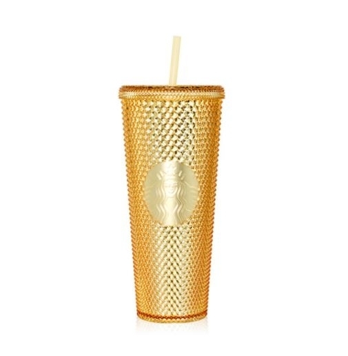 스타벅스 중국 공식몰 광군절MD 골드 지압텀 PP소재 대용량 빨대컵 710ml | 상품 상세 | 크로켓