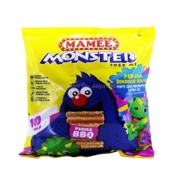 Mamee Monster BBQ Noodle Snack 25g x 10packs × 3패키지 | 상품 상세 | 크로켓
