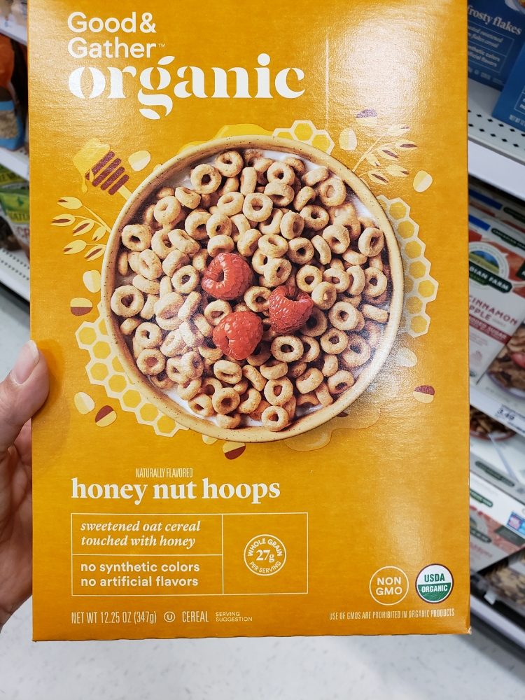 미국 굿앤개더 유기농 허니넛 홉스 시리얼 Organic Honey Nut Hoops 12.25oz | 상품 상세 | 크로켓