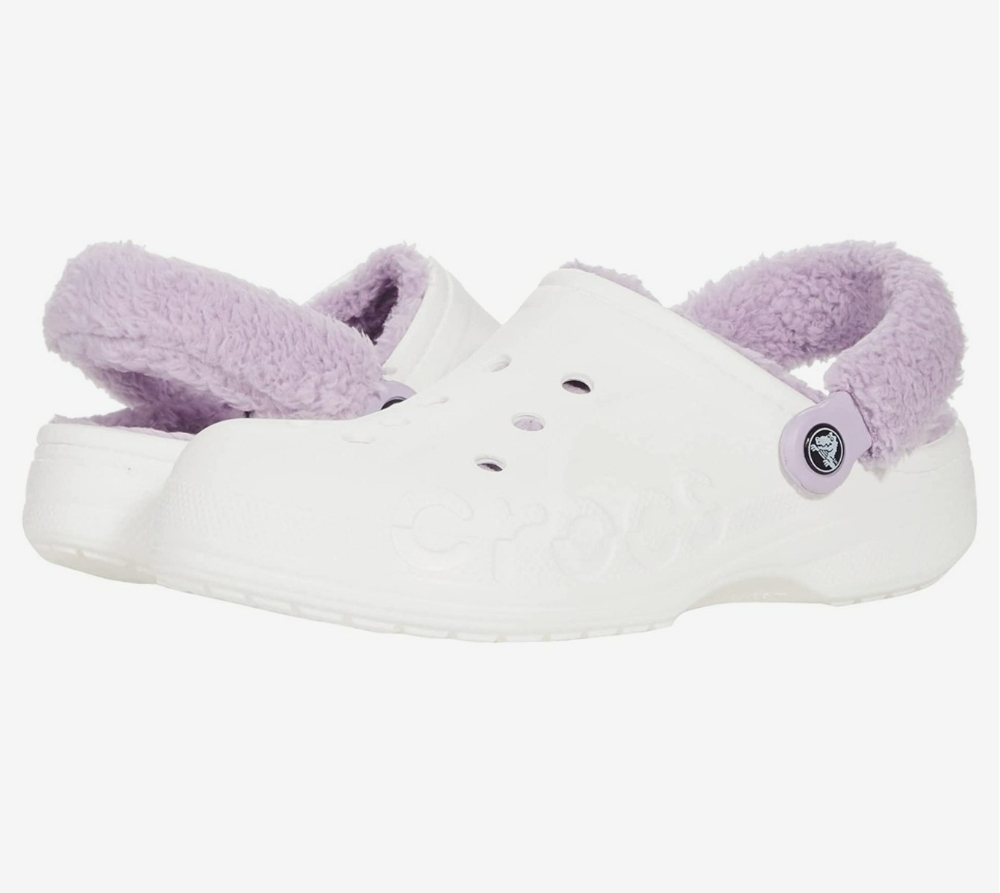 털 크록스 화이트 앤 라벤더 Crocs Baya Lined Fuzz Strap Clog | 상품 상세 | 크로켓