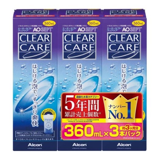 클리어케어 AO셉트 컨택트렌즈 세척액 렌즈세척액 360ml 3개 | 상품 상세 | 크로켓