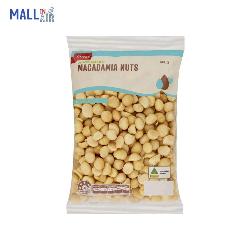 호주 콜스 Coles 로스트 솔티드 마카다미아 Roasted Salted Macadamia 400g 바다소금 1% 저염 간식 ...