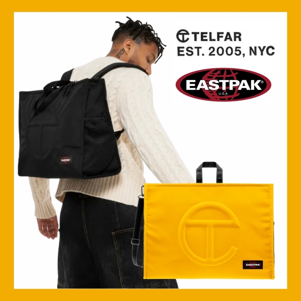 텔파 이스트팩 콜라보 라지 쇼핑백 & 백팩 Telfar X EASTPAK Large