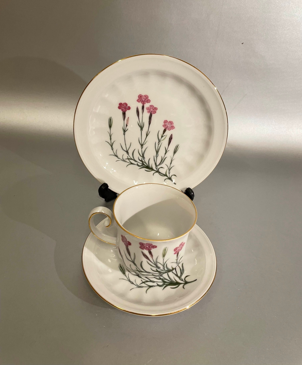 [Carl Von Linne] 1982년 칼본린네 독일 빈티니 플라워 컵잔 트리오 | 상품 상세 | 크로켓