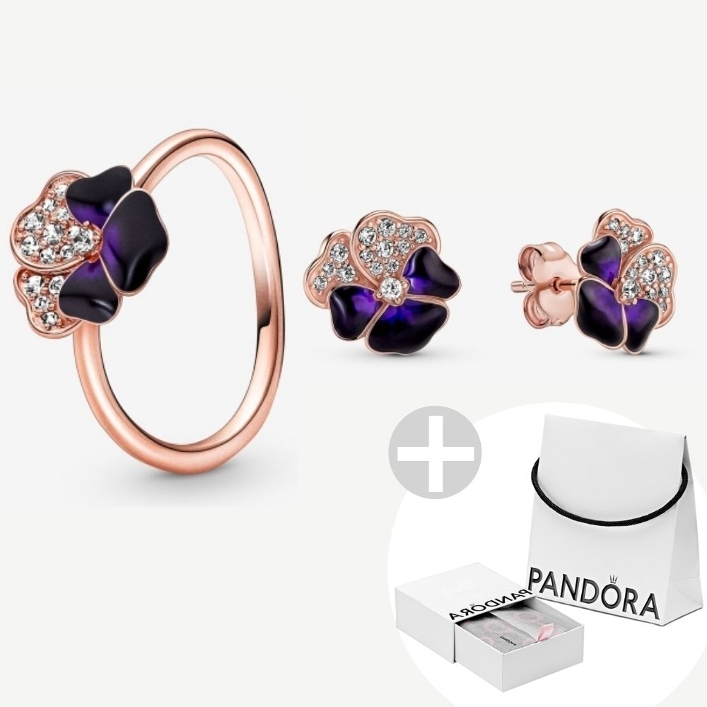[판도라] Pandora 딥 퍼플 팬지 플라워 세트(기프트세트 포함) 180764C01/280781C01 | 상품 상세 | 크로켓