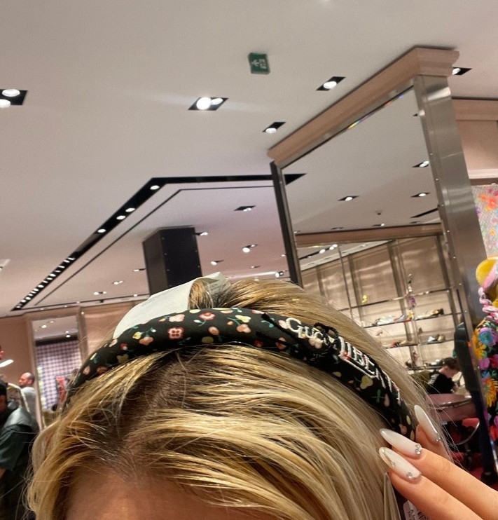 구찌 플로랄 로고 헤어밴드 머리띠 블랙 / 642888 | 상품 상세 | 크로켓