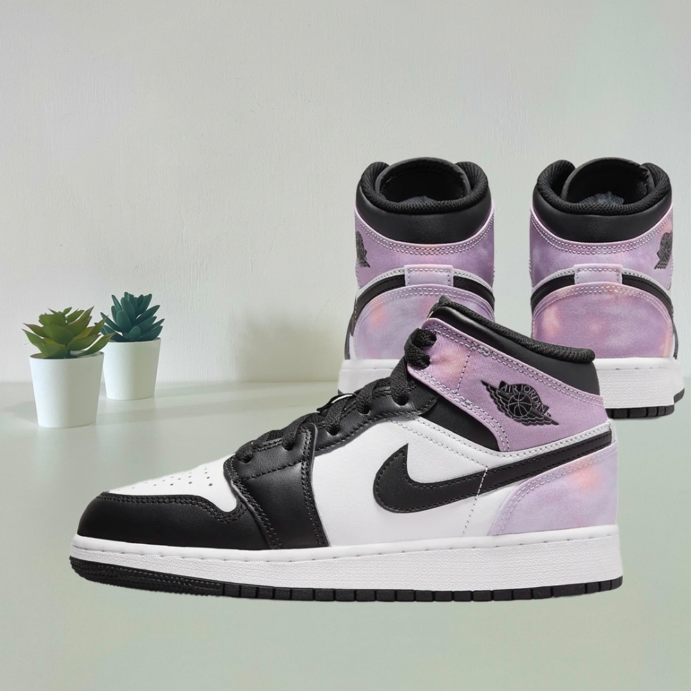 나이키 에어조던 1 미드 블랙 화이트 타이다이 DM1200-001 | 상품 상세 | 크로켓