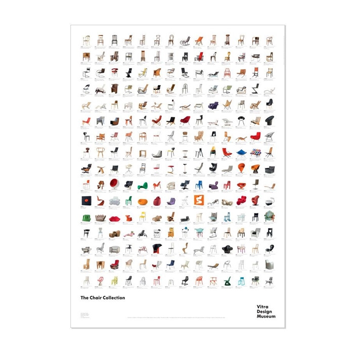 Vitra 비트라 The Chair Collection Poster 의자 포스터
