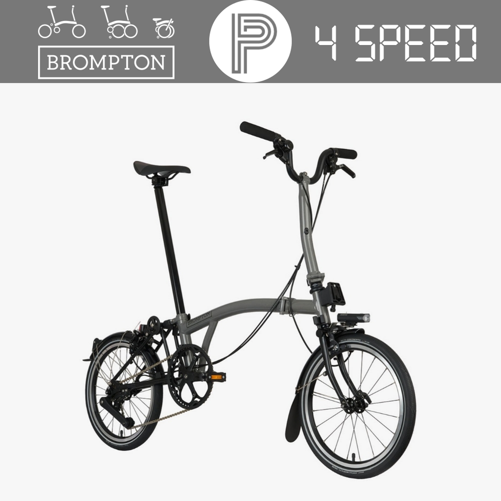 2023신형 브롬톤자전거 P라인 스톰그레이 어반 4단 롤러프레임 미포함(SMH4L-X)