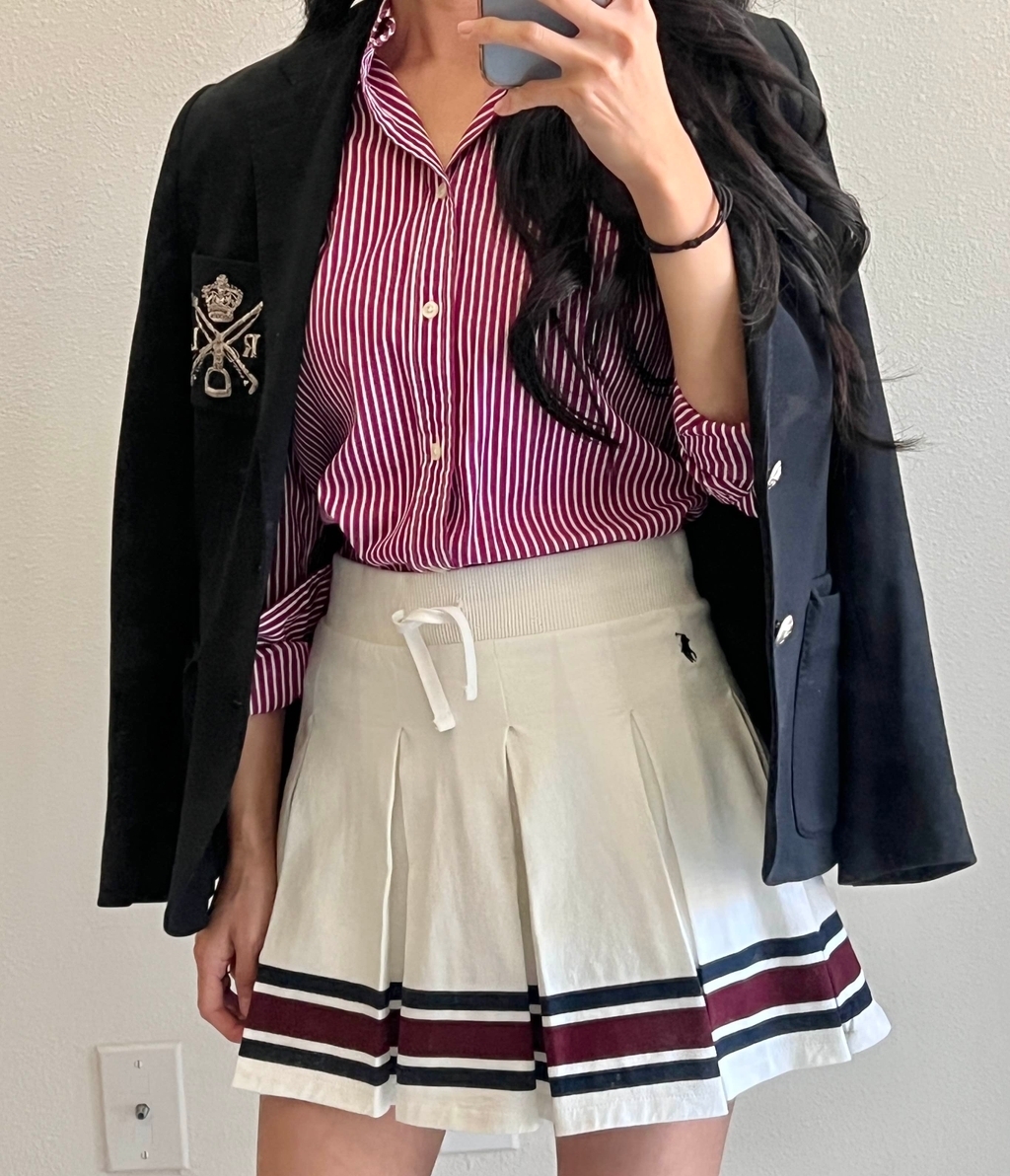 폴로 랄프로렌 걸즈 스트라이프 테니스 스커트 | 상품 상세 | 크로켓