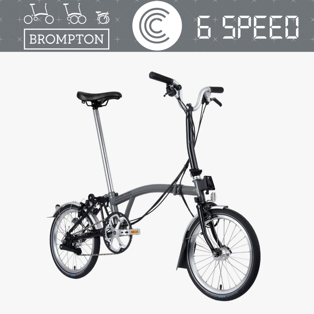 22년형 떨이! 브롬톤자전거 C라인 스톰그레이 6단 익스플로어(M6L,S6L,H6L)