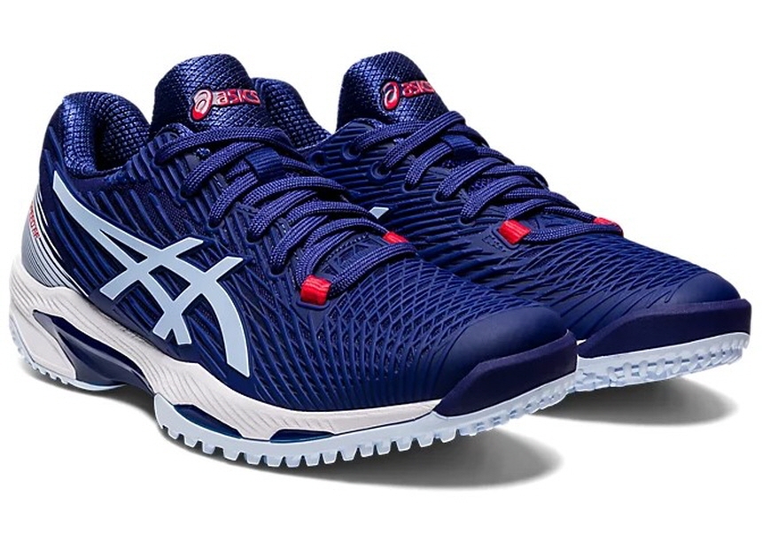 아식스 솔루션 스피드 FF2 OC 여성 테니스화 다이브 블루