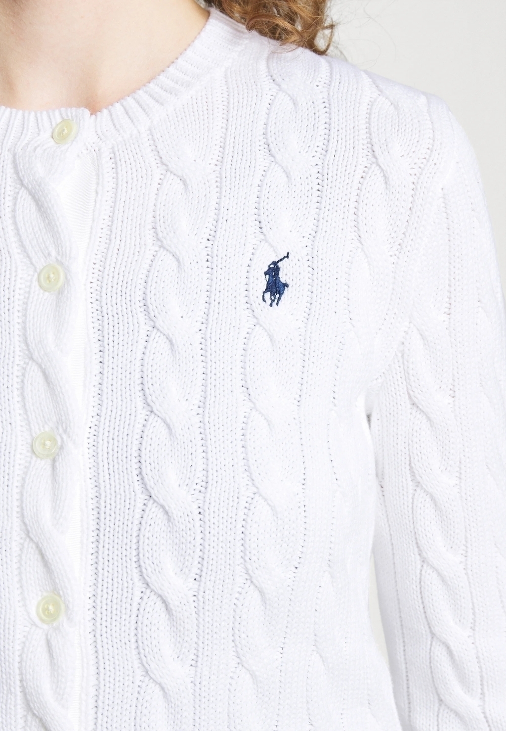 !!일주일만!!재고확보특가!! 폴로랄프로렌 Polo Ralph Lauren 케이블 니트 코튼 가디건 화이트 | 상품 상세 | 크로켓