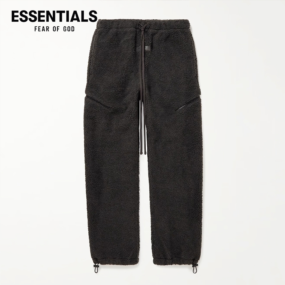 [피어오브갓 에센셜] 남녀공용 양털 셰르파 라운지 팬츠 Iron 블랙 피오갓 로고 22SS 22FW | 상품 상세 | 크로켓