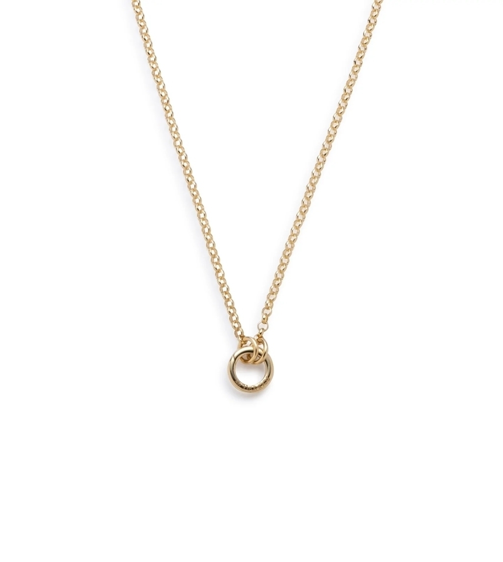 파운드레 목걸이 FOUNDRAE Small Belcher Open Chain with Mini Chubby Annex Link ...