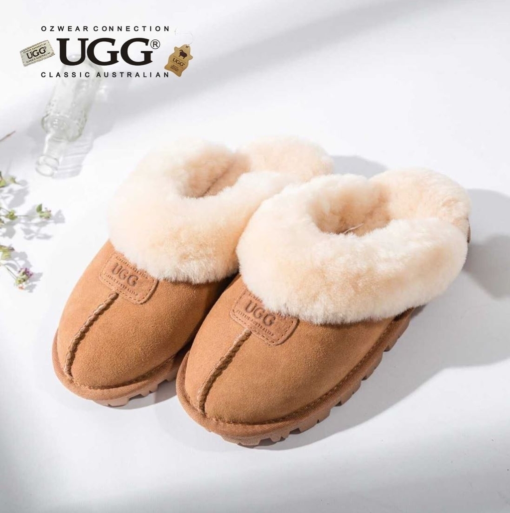 어그 호주 오즈웨어 코케트 채스트넛 천송이 양털 슬리퍼 OB114 II [블프특가]
