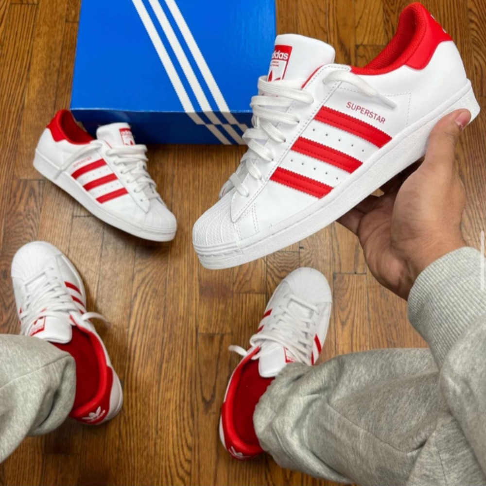 아디다스 슈퍼스타 화이트 비비드 레드 ADIDAS ORIGINALS SUPERSTAR GZ3741 | 상품 상세 | 크로켓