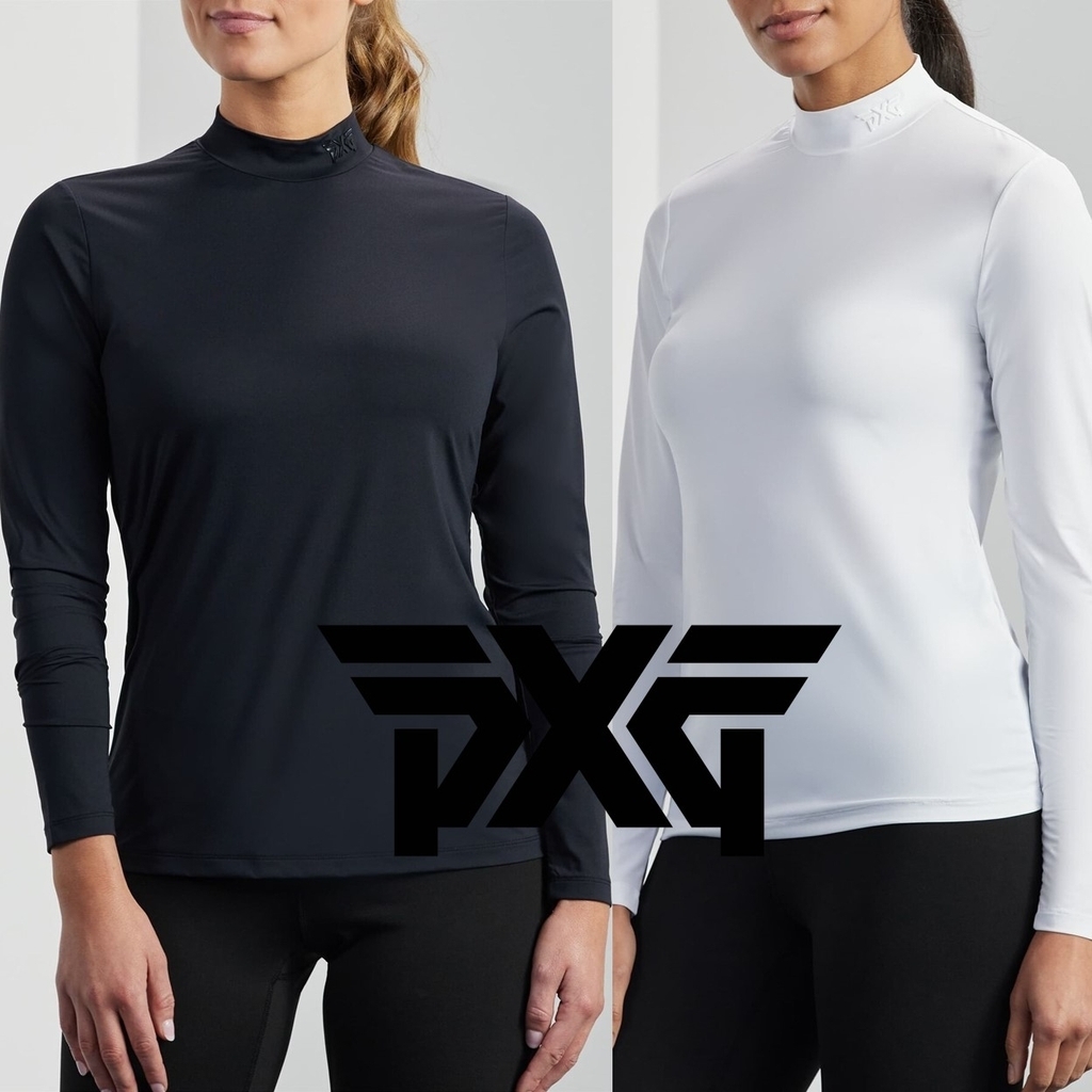 PXG 피엑스지 여성골프웨어 에센셜 베이스레이어 여자 골프 긴팔 셔츠 티셔츠 Essential Baselayer White ...