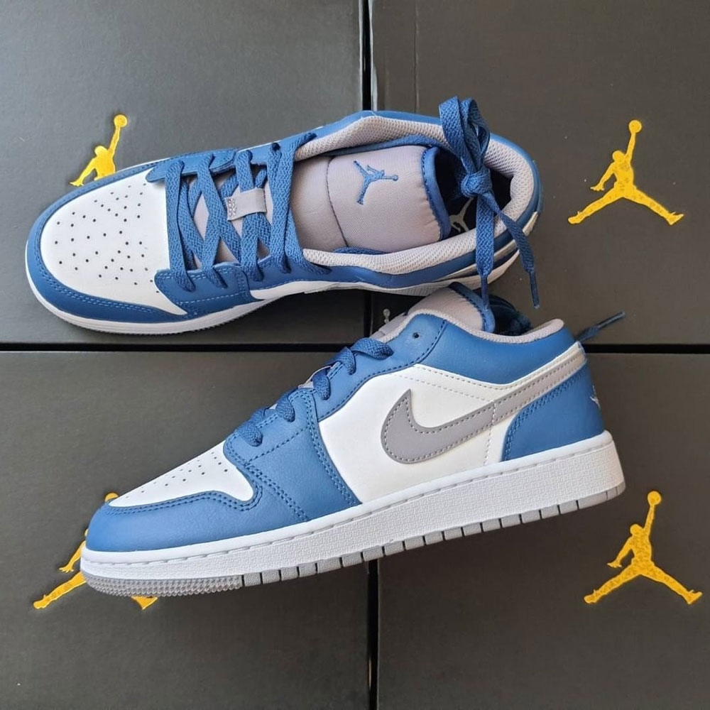 나이키 에어조던 1 로우 트루블루 시멘트 그레이 남성 스니커즈 553558-412 | 상품 상세 | 크로켓