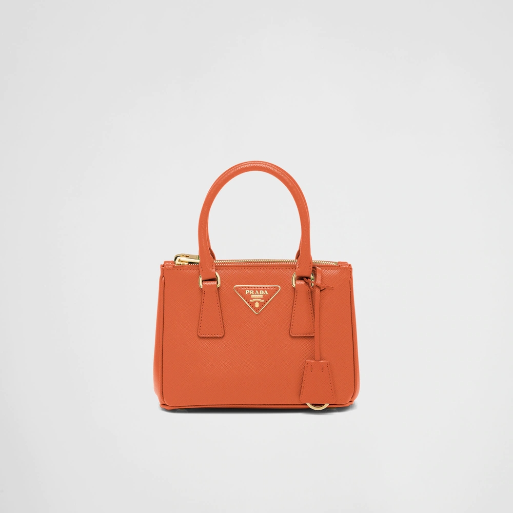 [프라다] 미니 갤러리아 사피아노 가죽 백 오렌지 PRADA mini Galleria 1BA906_NZV 관부과세 미포함 ...