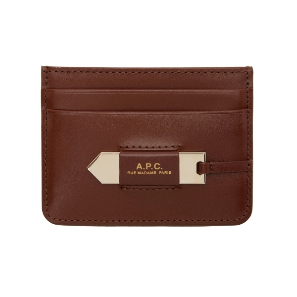 APC 아페쎄 A.P.C 브라운 샬럿 카드 홀더 카드지갑 A.P.C. Brown Charlotte Card Holder | 상품 ...